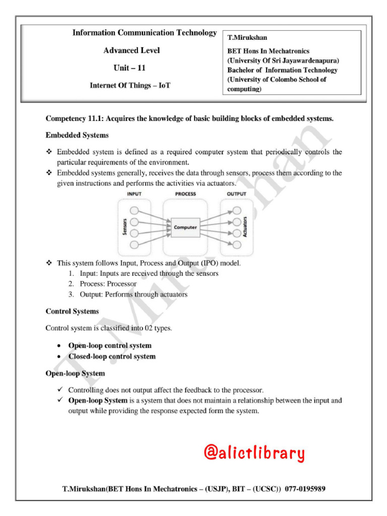 Unit 11 - IOT Notes English | PDF