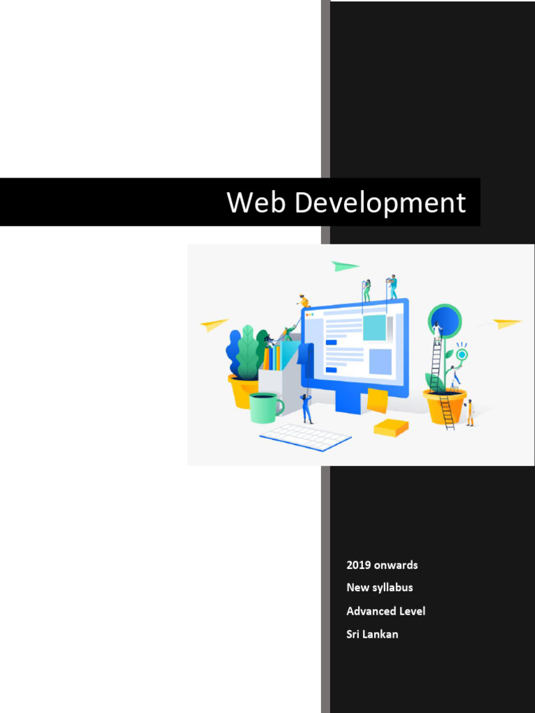 GCE Advanced Level - ICT - WEB DEVELOPMENT - English Mediam | PDF | Html Element | Html