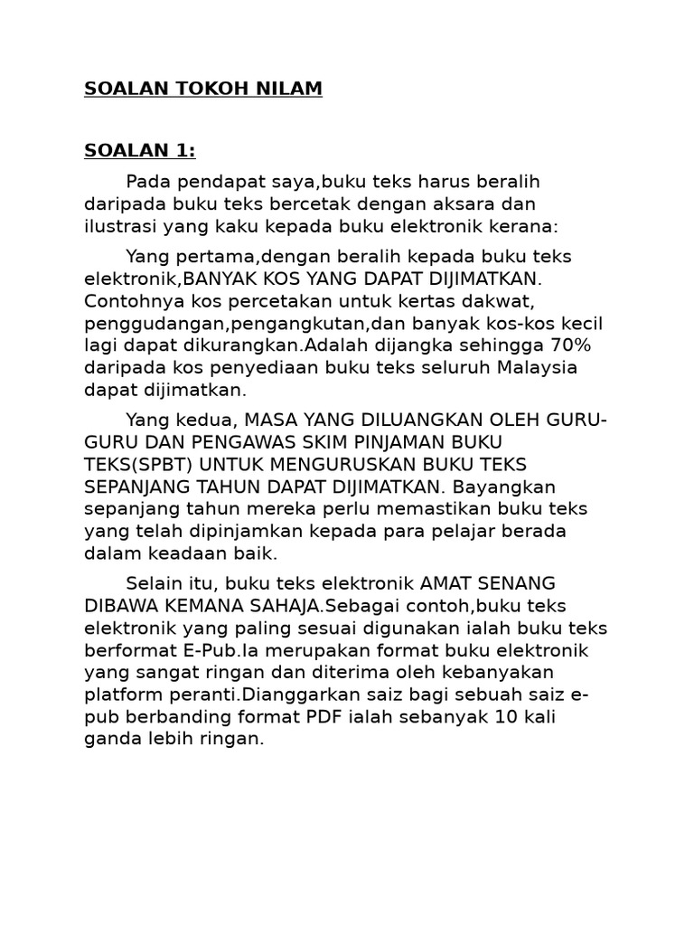 Tokoh Nilam Hana-Impromto | PDF | Karier & Perkembangan | Ilmu Sosial