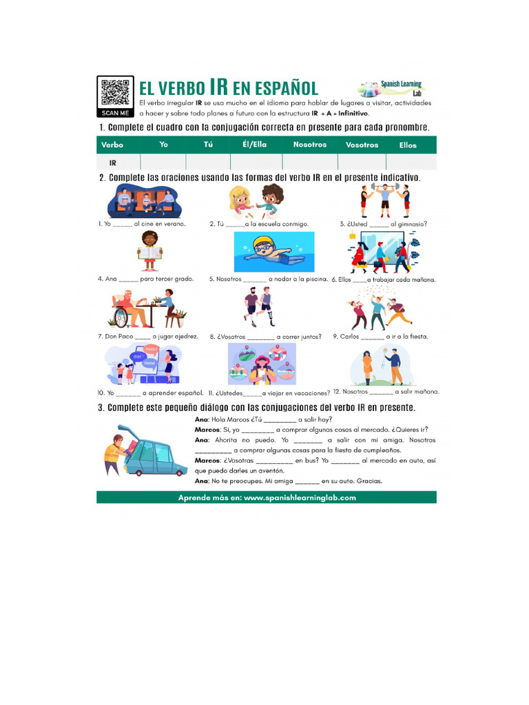 Ir + Inf y Gerundio (Estar, LLevar) | PDF