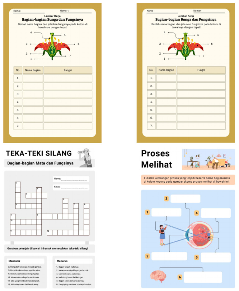 LKPD IPA Mata Dan Bunga | PDF