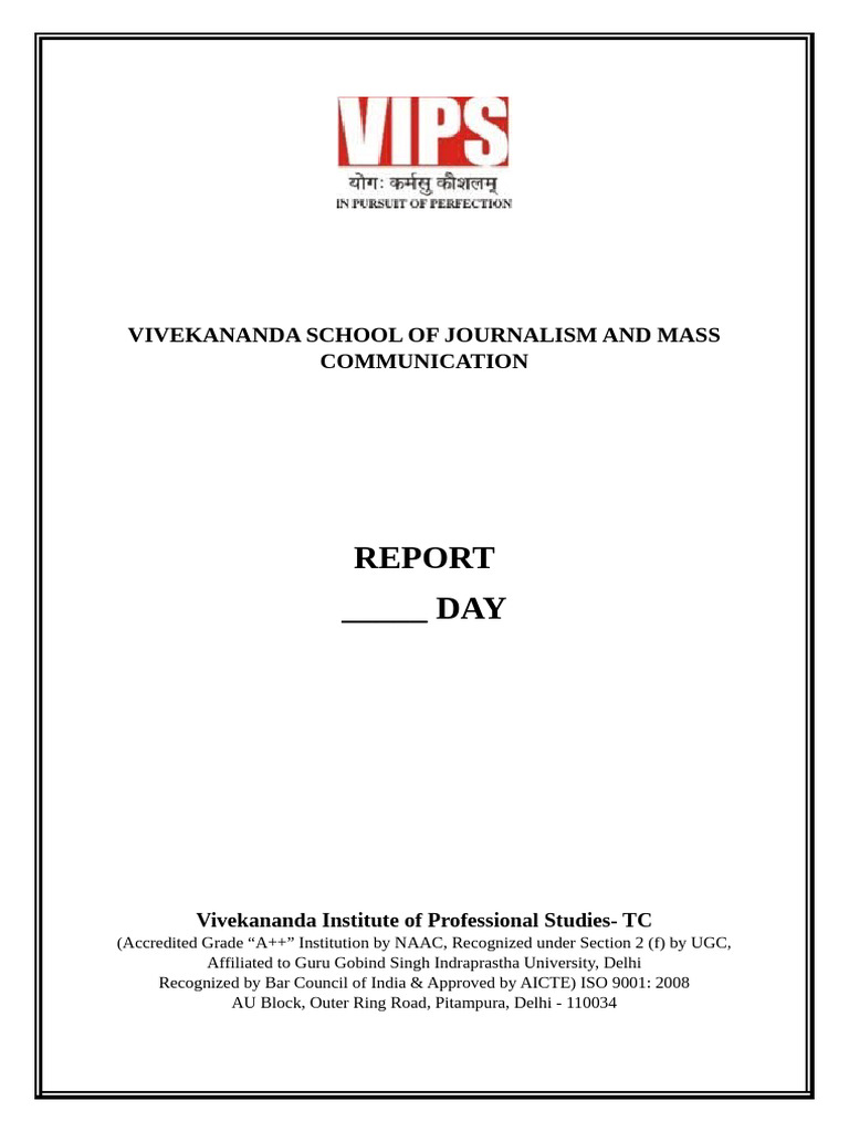 Report Cover Page | PDF | Business | Technology & Engineering