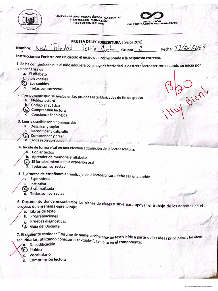 Prueva 1. Raúl Trinidad Fortín | PDF