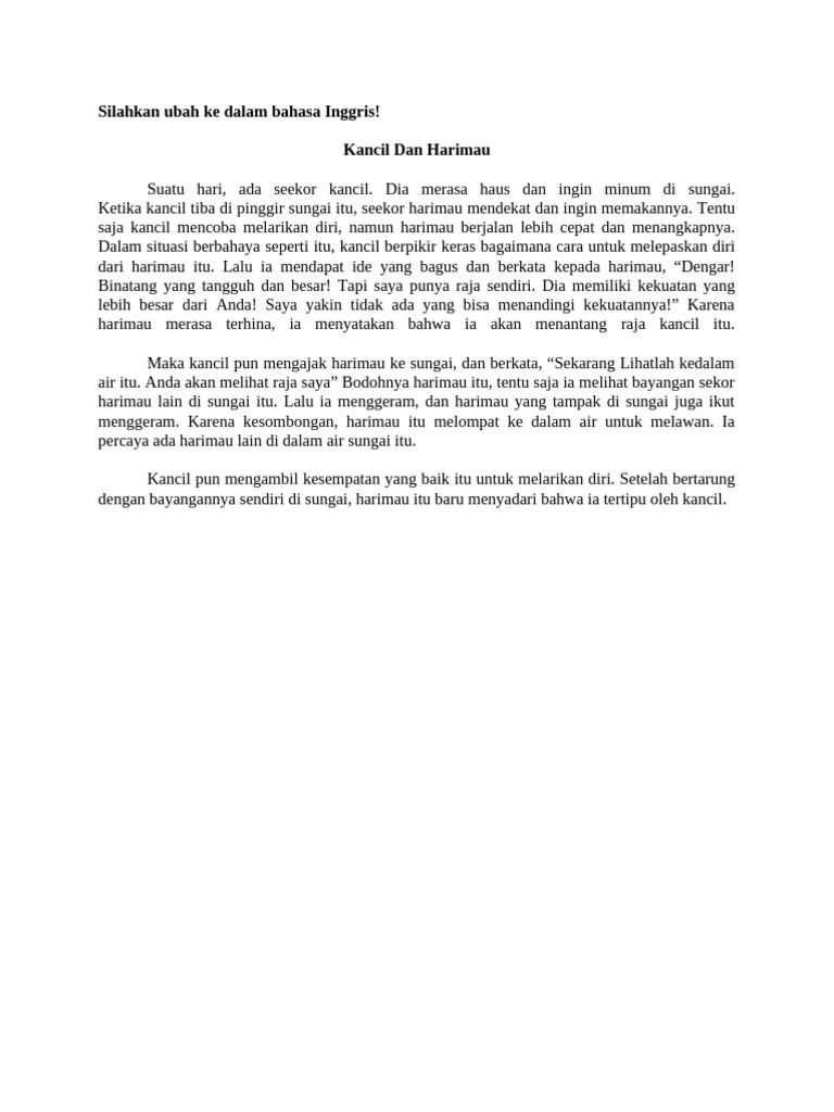 Narrative Teks Indo | PDF