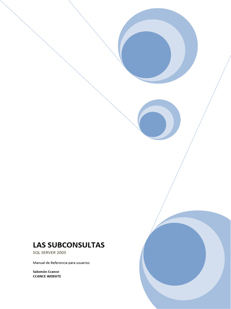 SQL Server Cap6 Las Subconsultas | PDF | SQL | Informática
