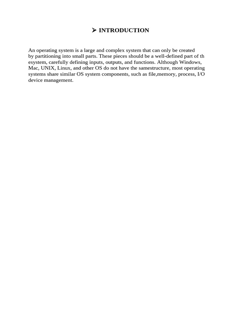 Components of Operating Systems Explained | PDF | Operating System | Process (Computing)