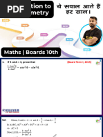 Introduction to Trigonometry 10 CLASS PYQ (1) | PDF | Trigonometry | Elementary Geometry