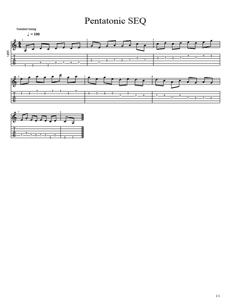 Pentatonic SEQ | PDF