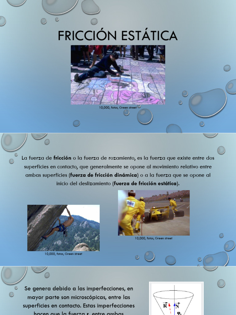 P06 friccionEstaticaHREG | PDF | Fricción | Cantidades fisicas