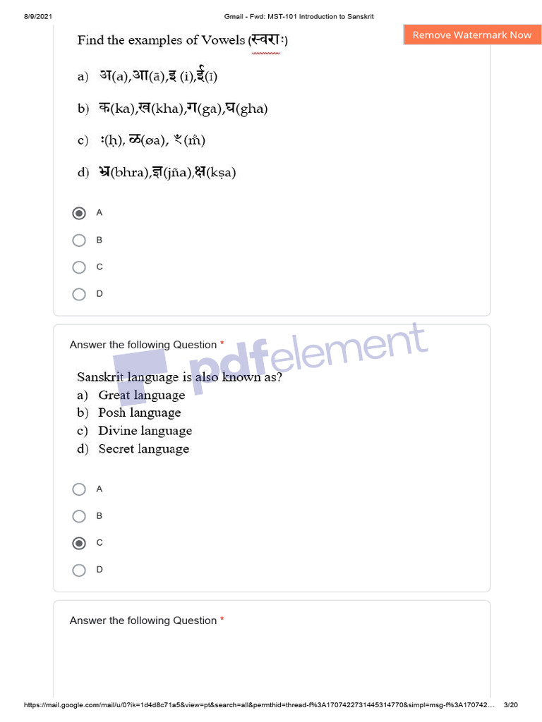 MST-101 Introduction To Sanskrit | PDF