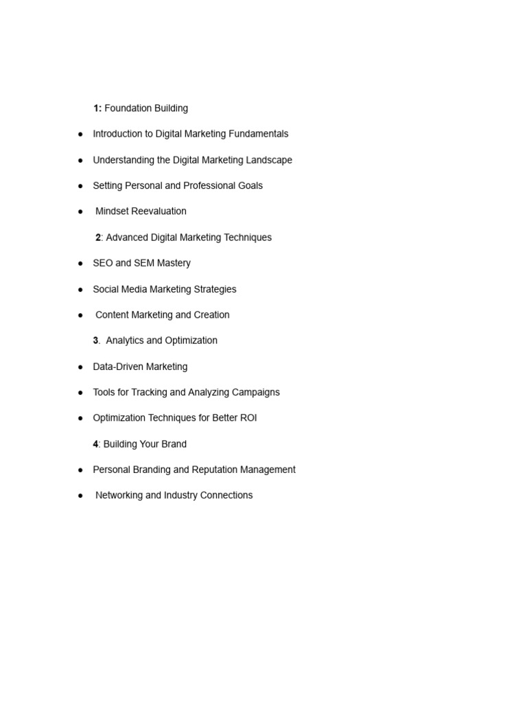 Digital Marketing Course | PDF