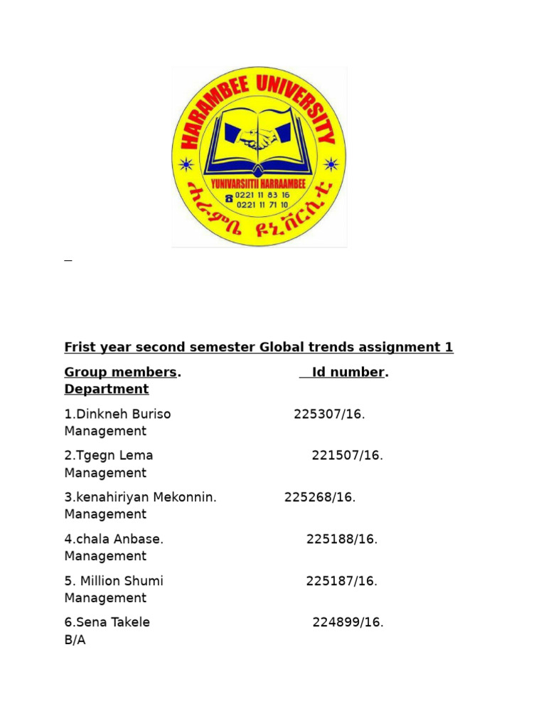 Global Trends Assignment | PDF | Keynesian Economics | Human Migration