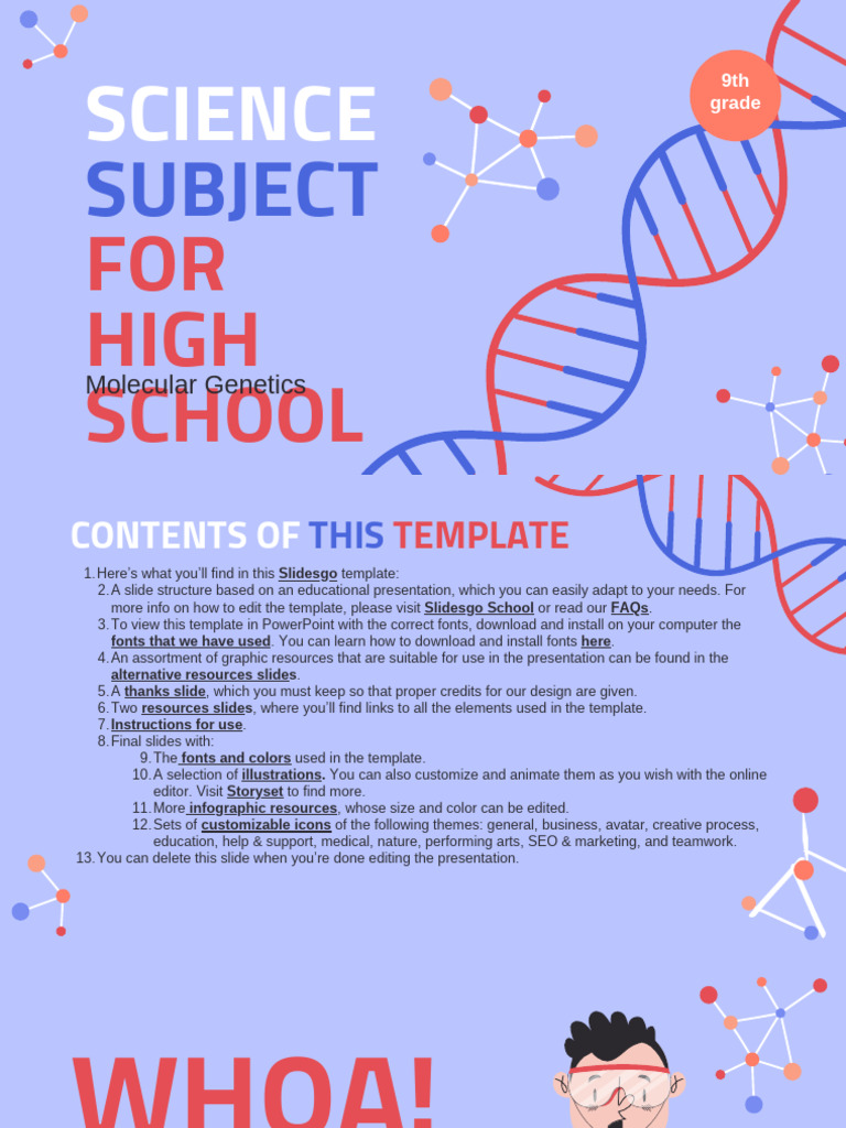 Science Subject For High School - 9th Grade - Molecular Genetics XL by ...