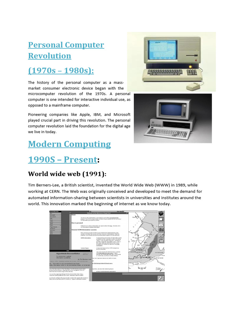 Personal Computer Revolution Overview | PDF | Personal Digital Assistant | Artificial Intelligence