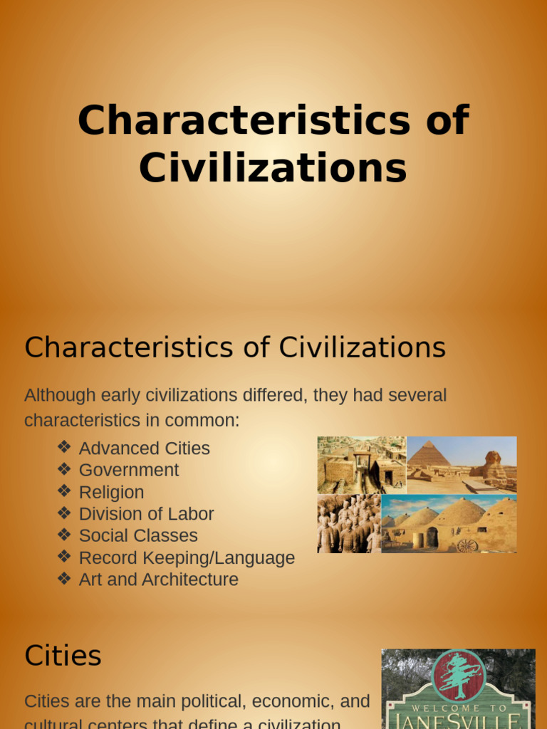 Characteristics of Civilizations | PDF