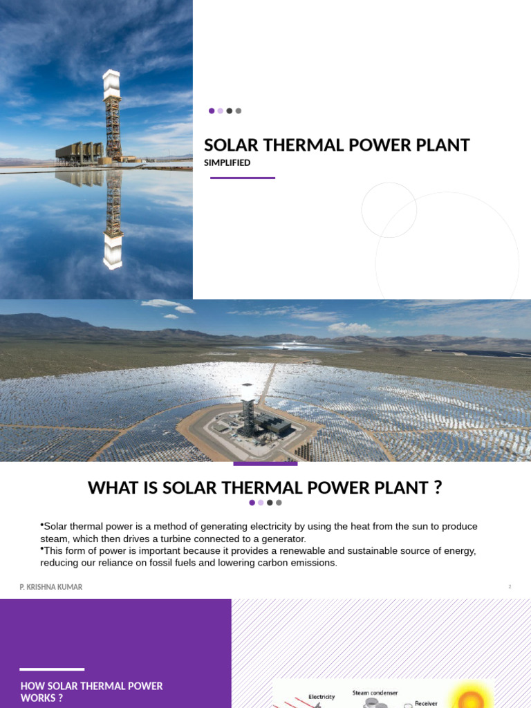Solar Thermal Power | PDF | Solar Energy | Power Station