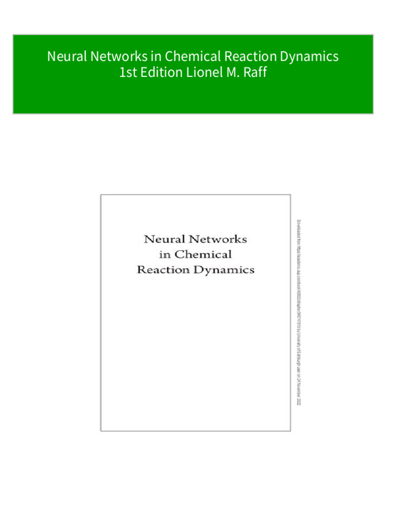 Instant Ebooks Textbook Neural Networks in Chemical Reaction Dynamics ...
