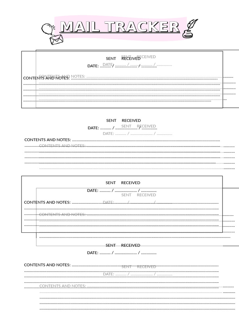 Penpal Tracker | PDF