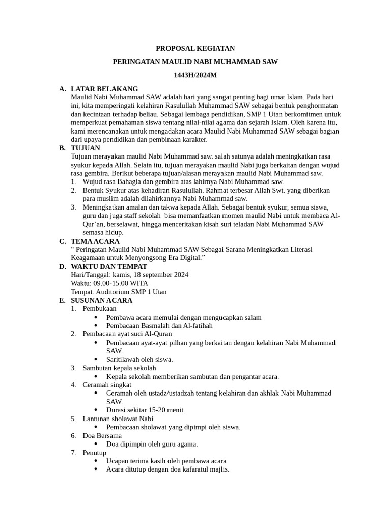 Nesfi Proposal | PDF | Perjalanan