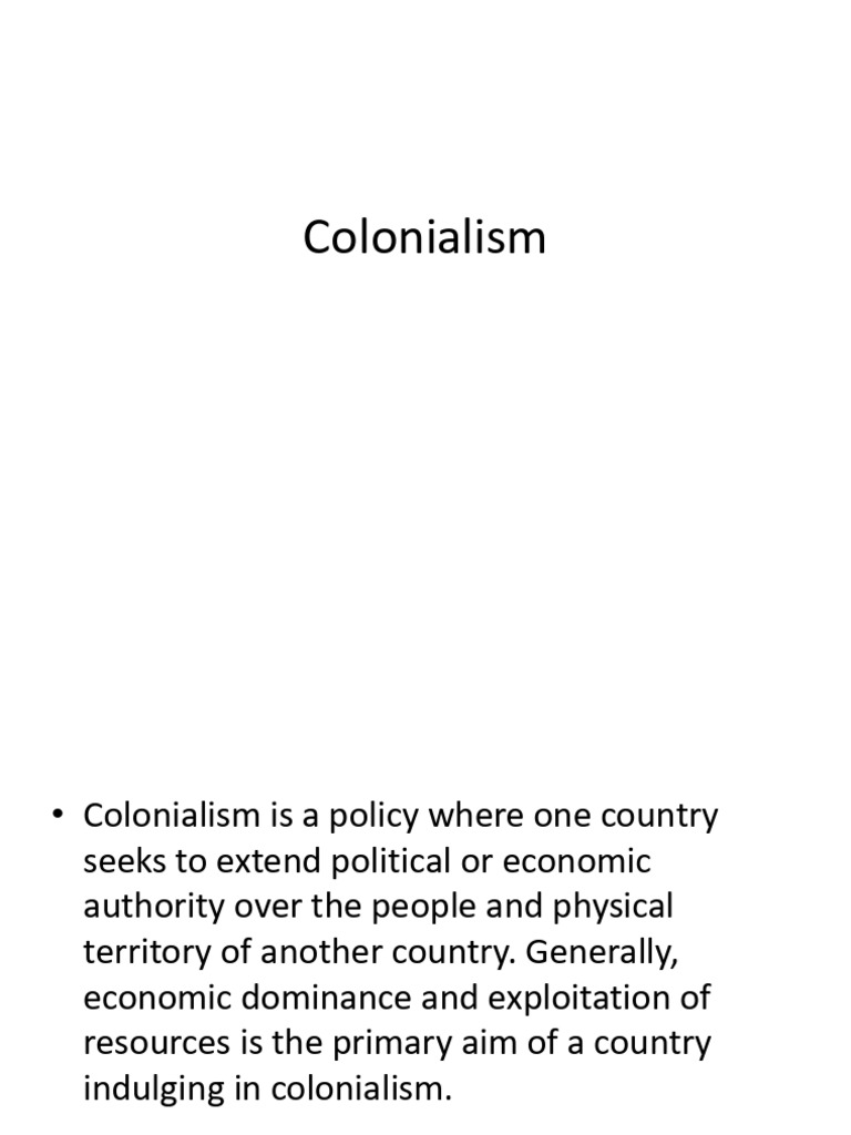Understanding Colonialism and Its Impact | PDF | Human Migration | Poverty