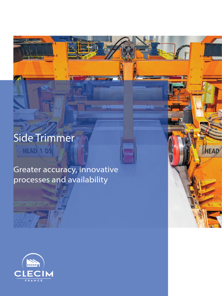 Clecim - Product Brochure - Side Trimmers - EN | PDF | Steel | Knife