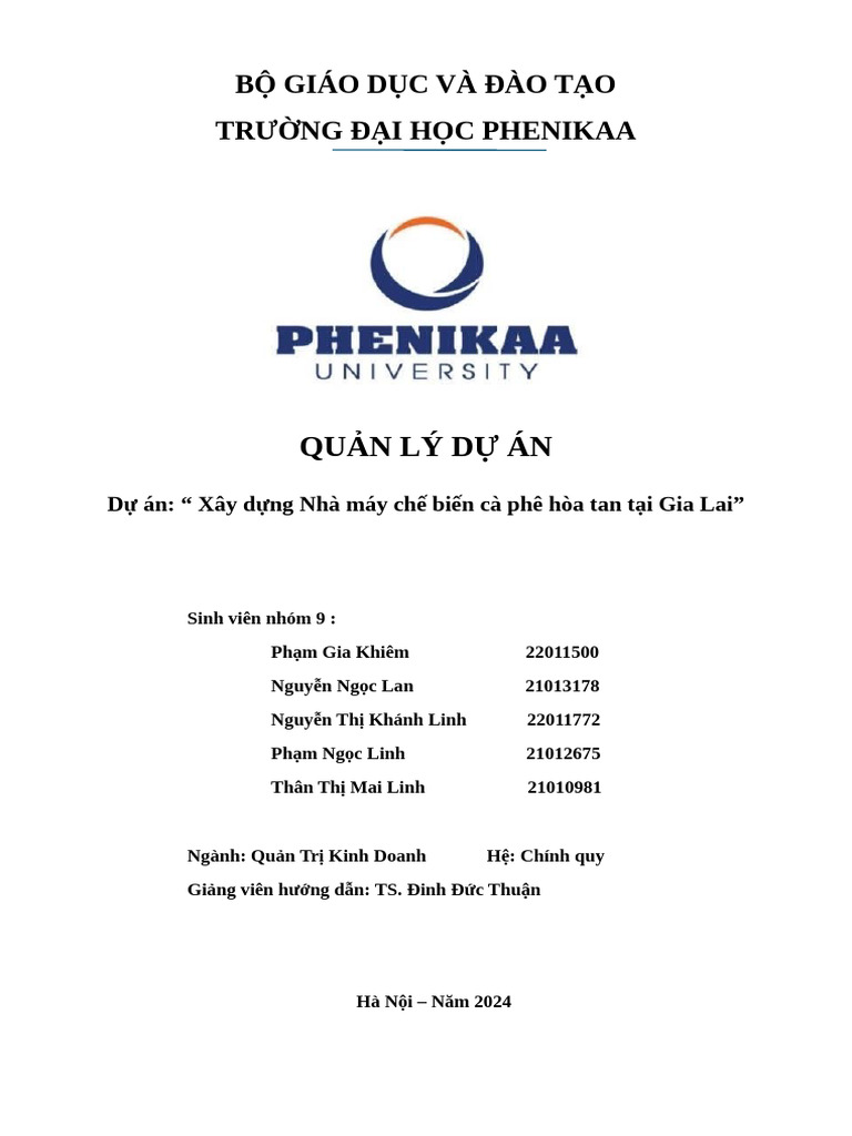 BTL Nhóm 9 QLDA | PDF