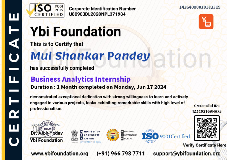 Internship Business Analytics - 30days | PDF | Business
