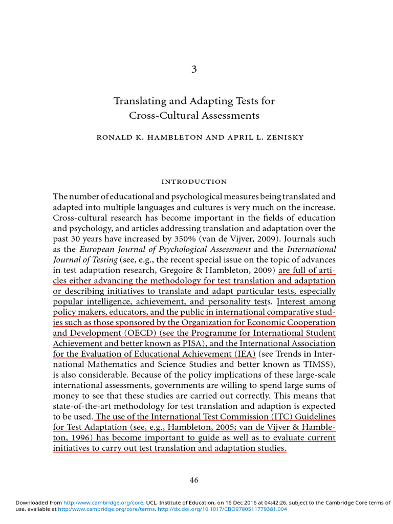 Test Translation and Adaptation Guide | PDF | Translations ...