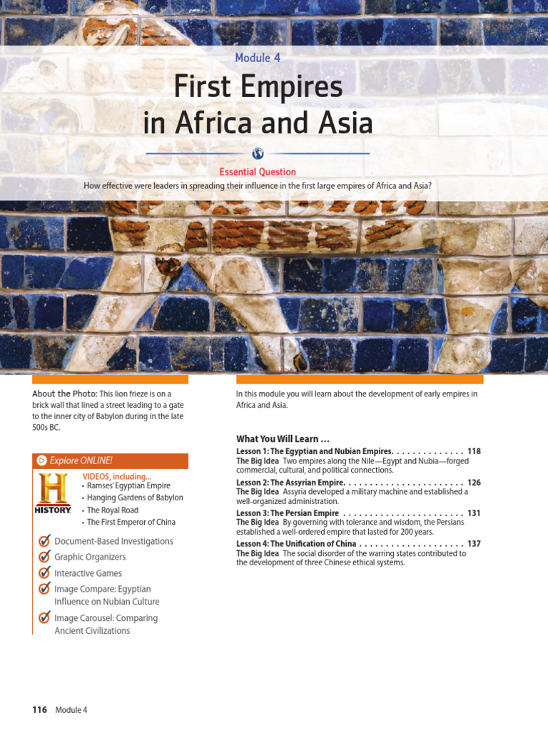 First Empires of Africa and Asia | PDF | Ancient Egypt | New Kingdom Of ...