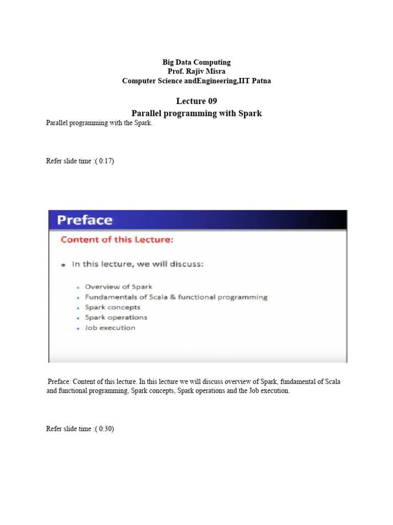 Lec 9 | PDF | Apache Spark | Scala (Programming Language) Lec 9 | PDF | Apache Spark | Scala (Programming Language)