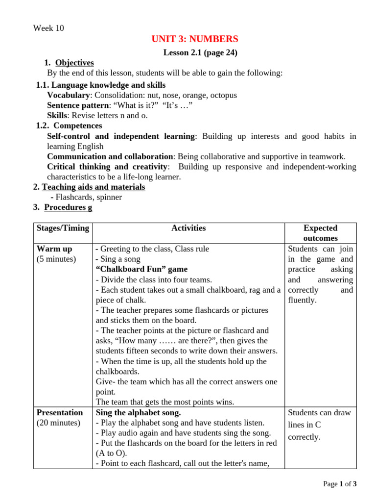Week 10 - iSS - Unit 3 - Numbers - Lesson 2.1 - Grade 2 - Page 24 (Cont) | PDF | Cognitive ...