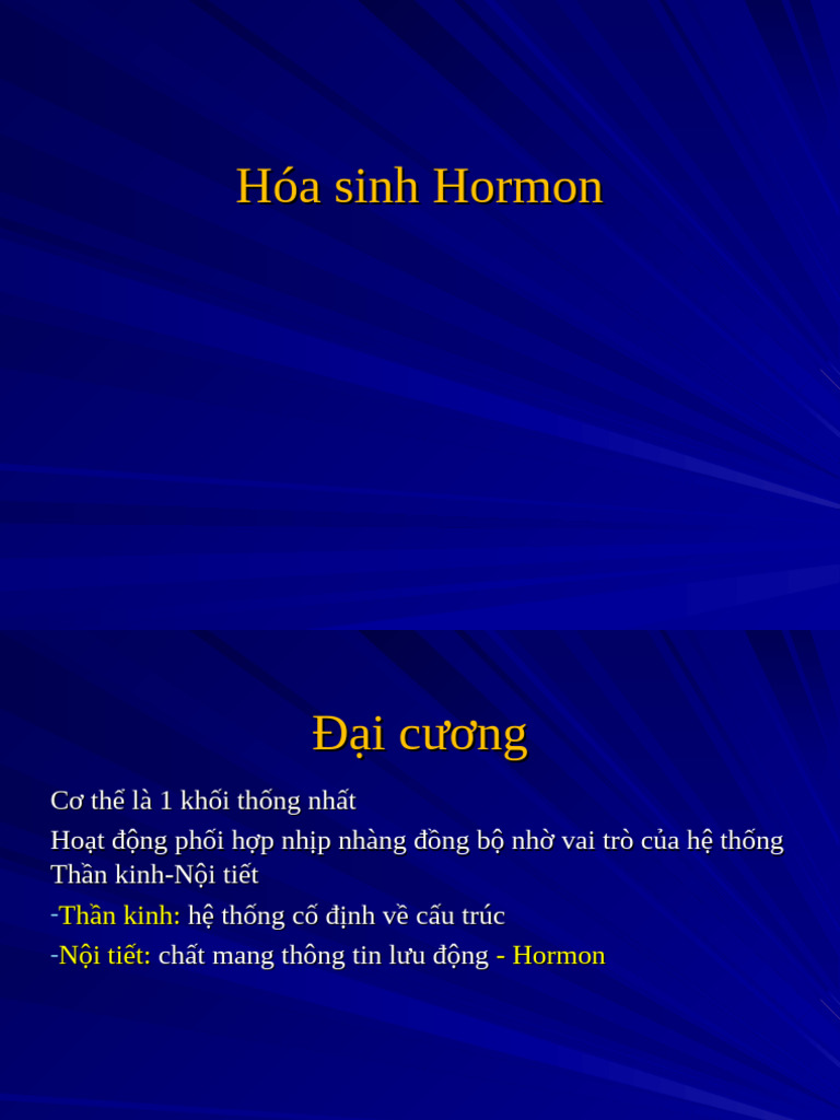 Hóa Sinh Hormon | PDF