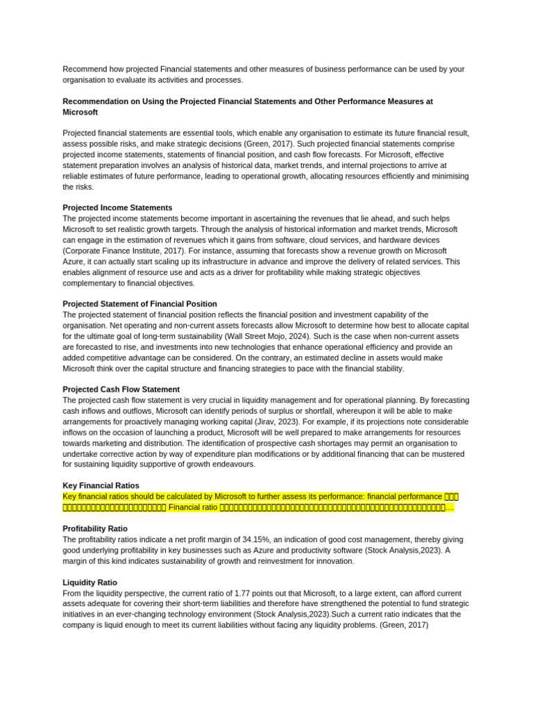 EFM - Assignment (Task 2) (KWH) - Done | PDF | Performance Indicator ...