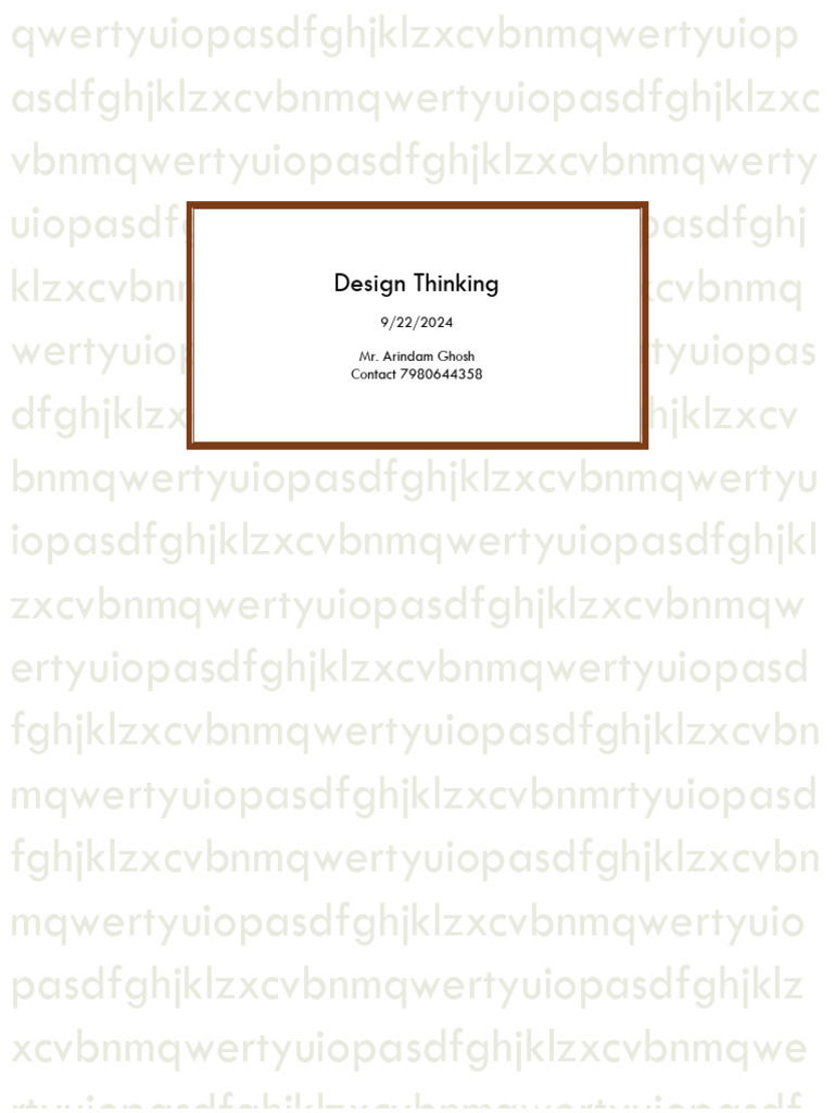 Design - Thinking Case Study 1 | PDF | Prototype | Design Thinking