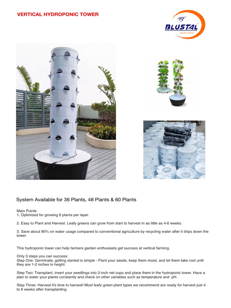 Vertical Hydroponic Tower Guide | PDF