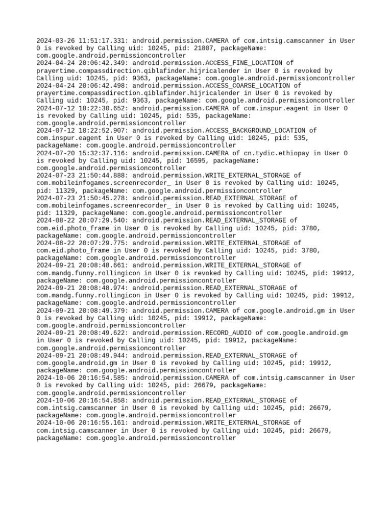 Perm Debug Info | PDF