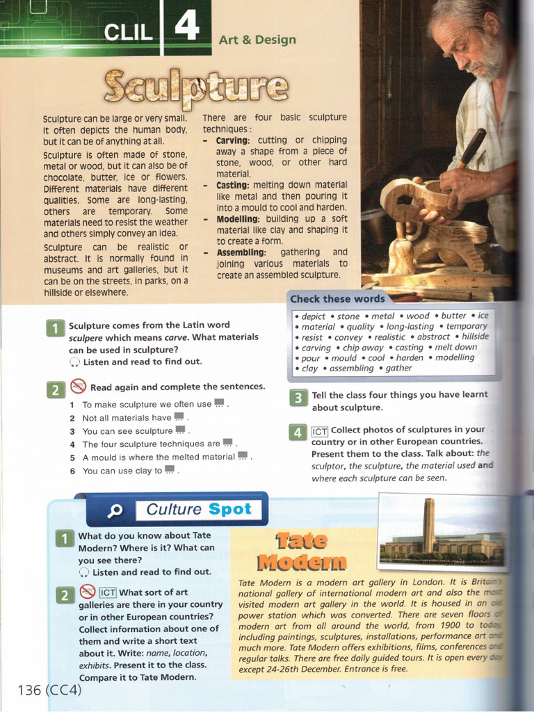 Sculpture - Reading B1 | PDF