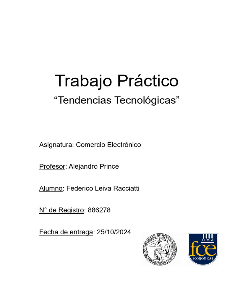 TP 9 Federico Leiva Racciatti | PDF | Tecnología de información y ...