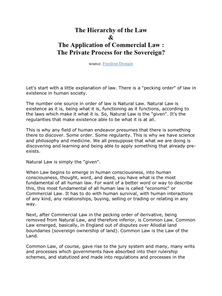 Law Hierarchy and Its Implications | PDF | Crime & Violence | Crime ...