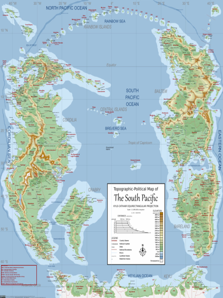 Map of The South Pacific | PDF