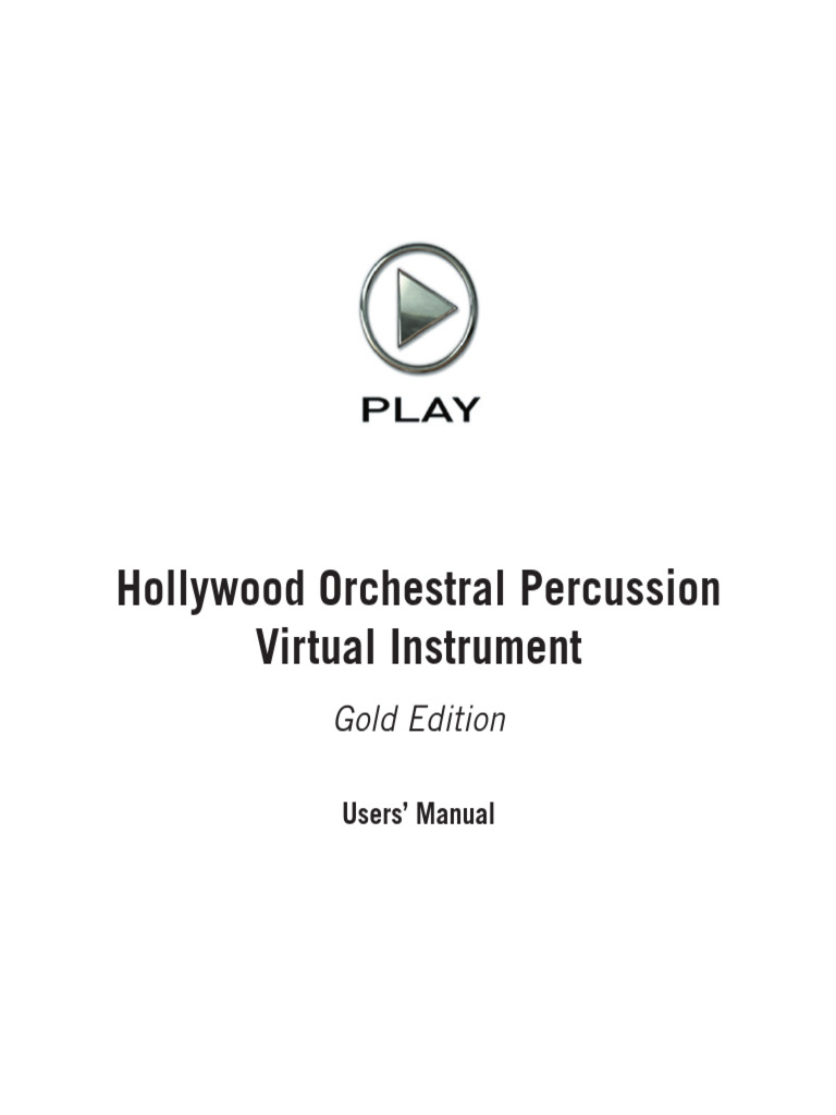 Hollywood Orchestral Percussion Gold Manual | PDF | Solid State Drive ...