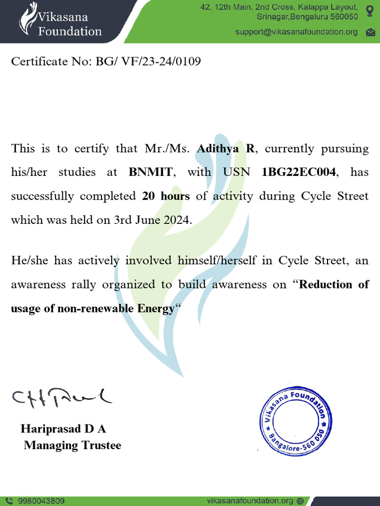 Cycle Adi | PDF
