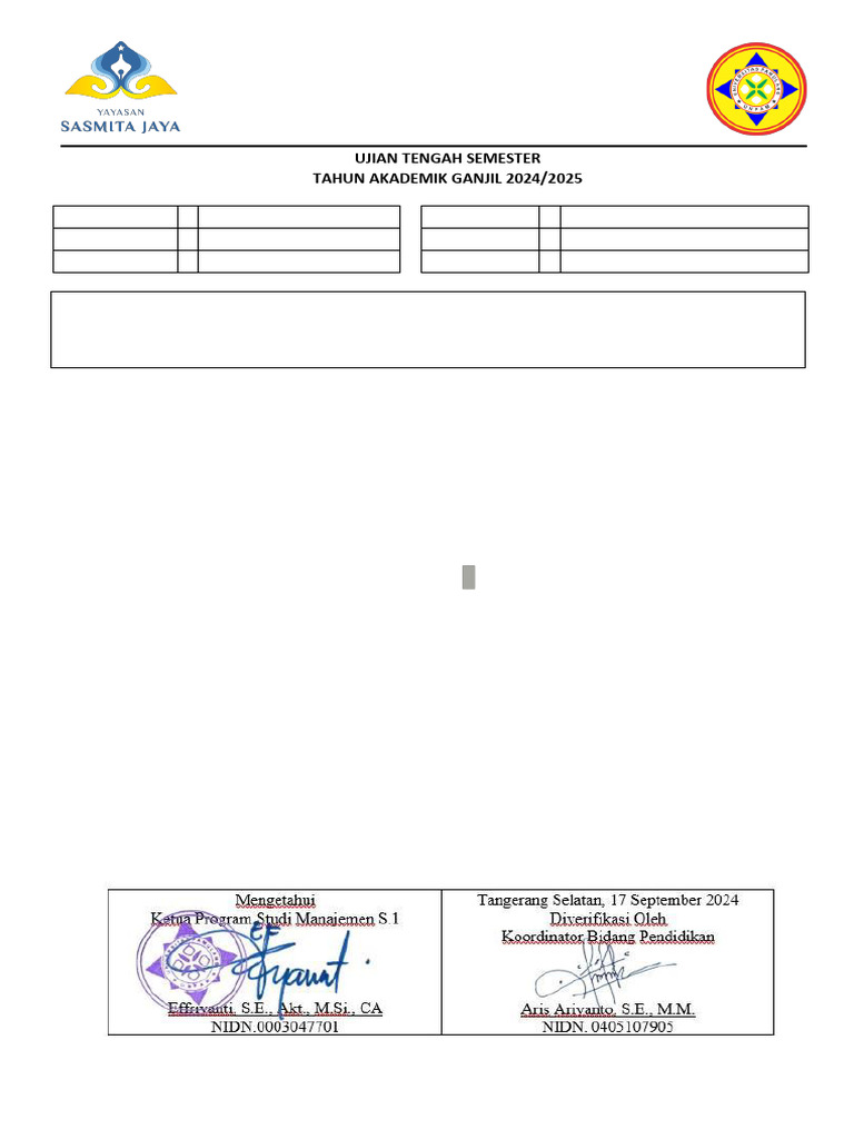Soal Uts 2024 BLKL | PDF