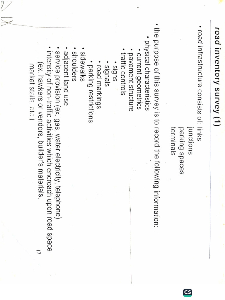 Road Inventory | PDF