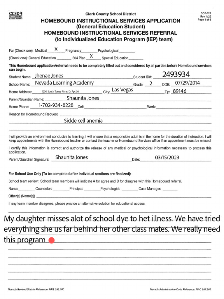 0 - Homebound Application (2) (3) | PDF