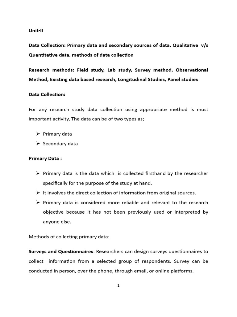 BRM Unit 2 | PDF | Sampling (Statistics) | Sample Size Determination