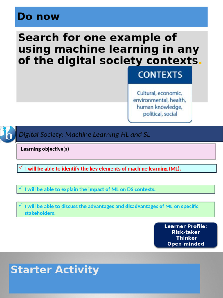 Machine Learning in Digital Society Contexts | PDF | Machine Learning ...