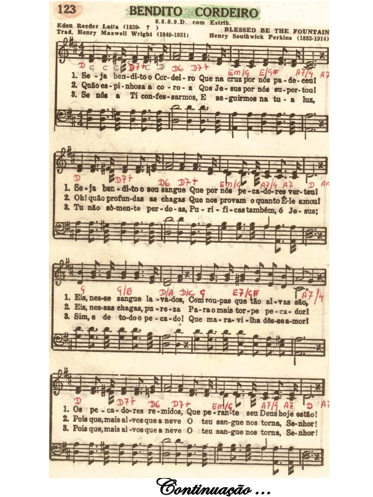 123 C.C. Bendito Cordeiro | PDF