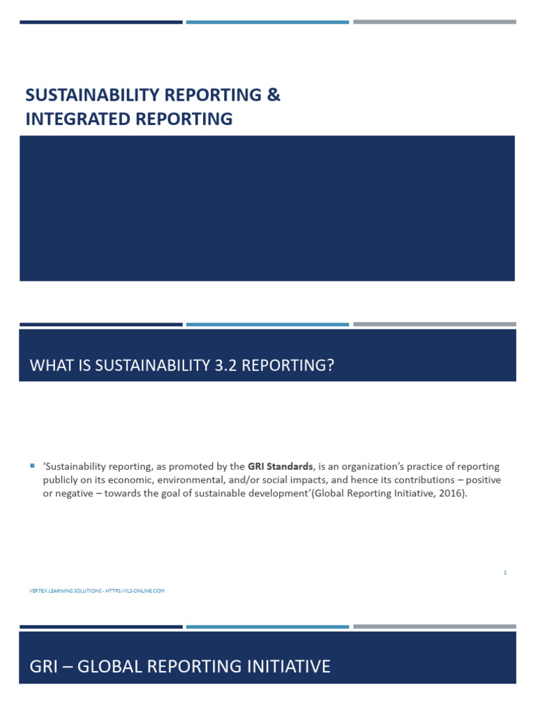 Sustainability & Integrated Reporting Guide | PDF | Sustainability ...