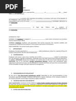 Sample Regular Employment Contract | PDF | Confidentiality | Employment